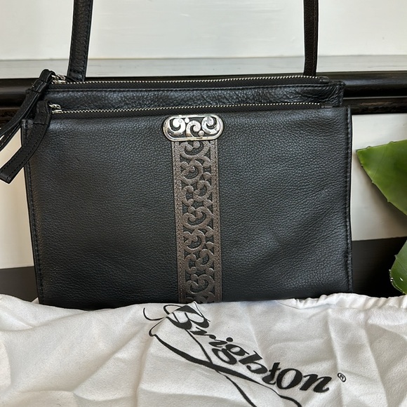 Brighton | Bags | Brighton Heritage Collection Kelsey Organizer Crossbody Handbag Purse Leather ...